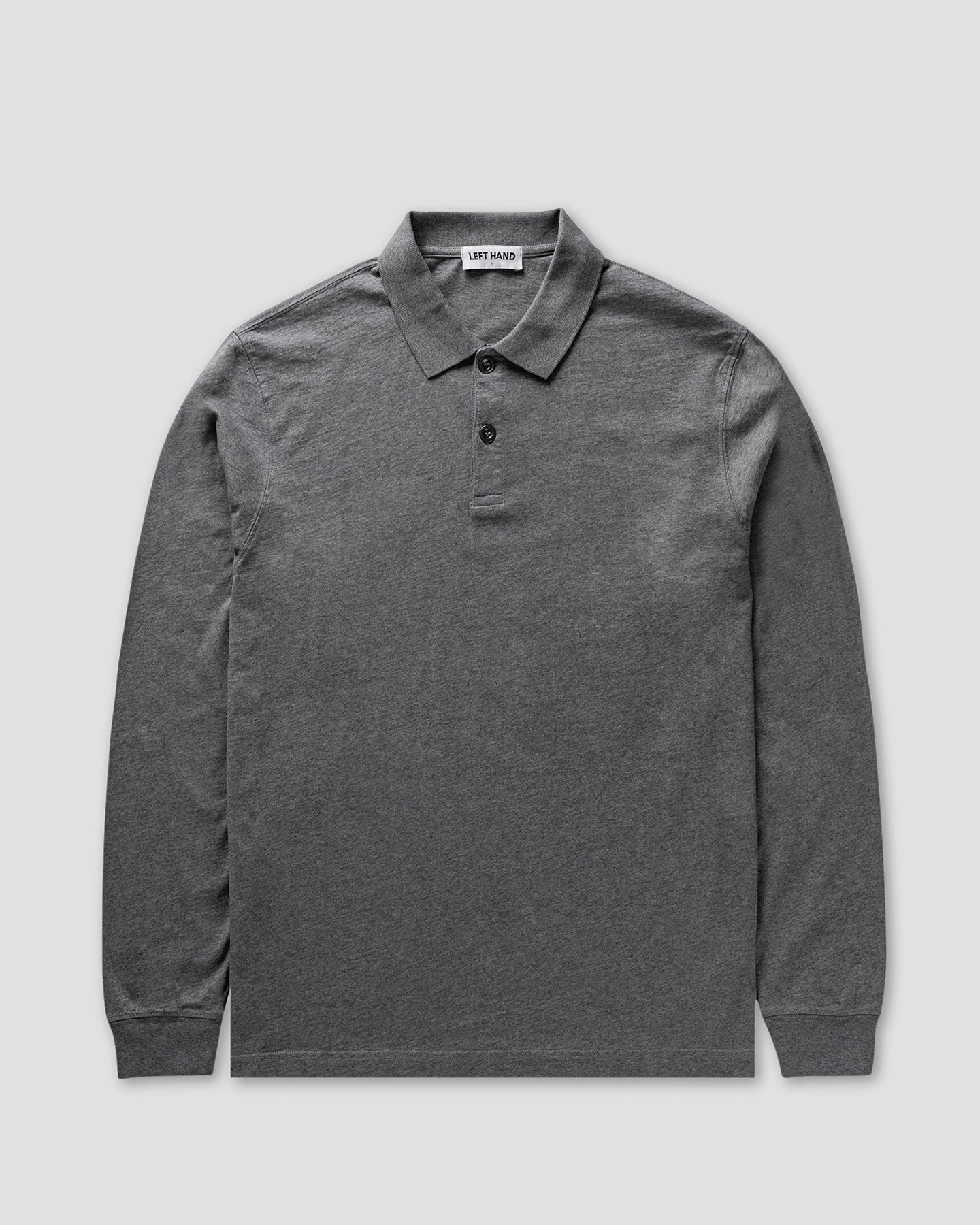 L/S Polo Shirt - Stone | Left Hand Sportswear